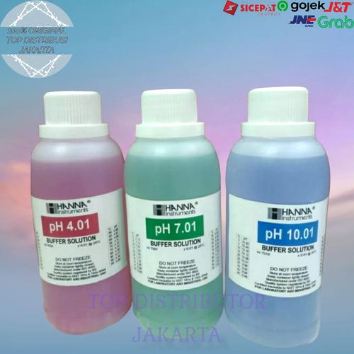 Jual cairan buffer solution ph hanna ph4/ph7/ph10 100 ml - ph 10 - PH 4 ...