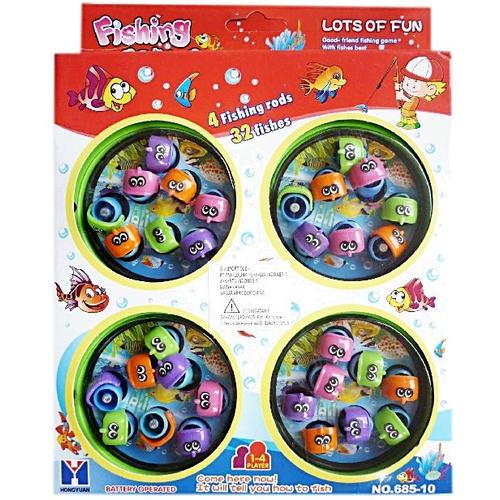 Jual Mainan Anak Pancingan Ikan Fishing Game 4 Kolam Ikan Jadul Mangap ...
