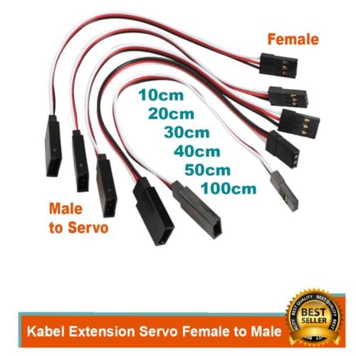 Jual Kabel Extension Servo Motor 3Pin Female to Male 10cm 15cm 50cm ...