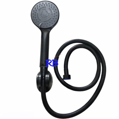 Promo Hand Shower Mandi Hitam Set - Hand Shower Kamar Mandi 5 Mode ...