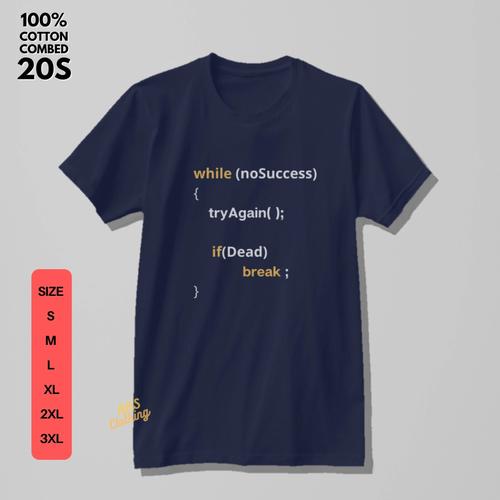 Jual TSHIRT KAOS PRIA PROGRAMMER / CODING / GAMING / PROGRAMMING 009 - tangan pendek, M - Kab ...