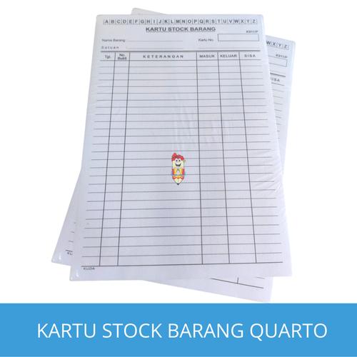 Jual Kartu Stock / Stock Card Bamboo ukuran A5 [50 Sheets] - Kota ...