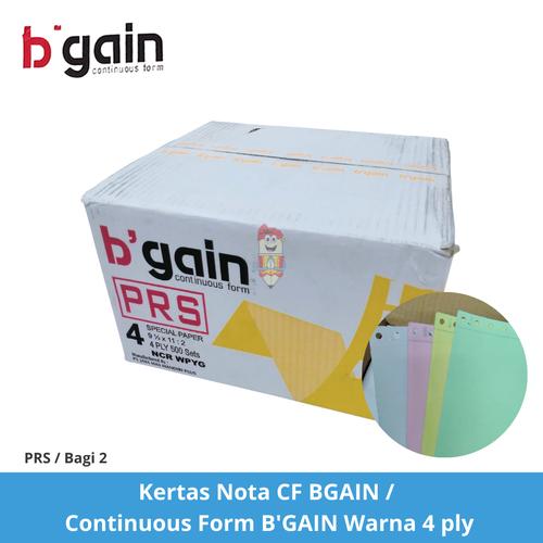 Jual Kertas Nota CF BGAIN / Continuous Form B'GAIN K4 PRS Warna 4 ply ...