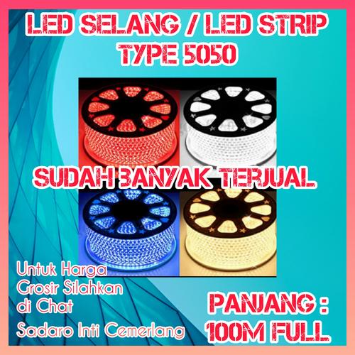 Jual Lampu selang / LED Strips 1 ROLL Panjang 100 Meter Full - adaptor ...