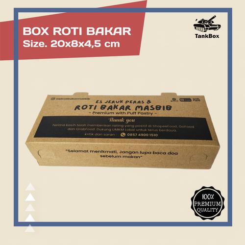 Jual Dus Kotak ROTI BAKAR Custom / Dus Box Kemasan roti bakar - 1 Warna ...