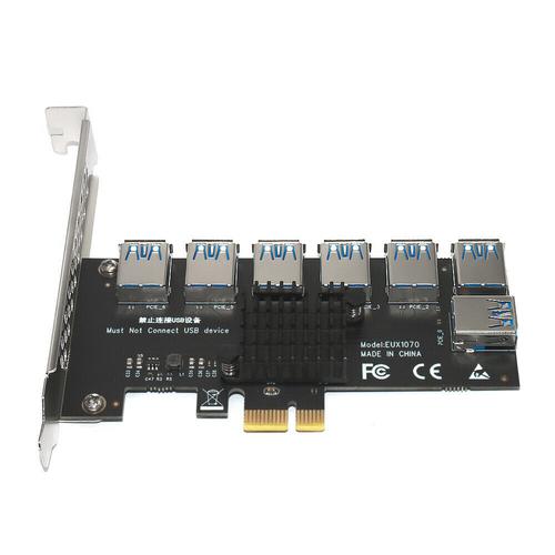 Jual PCIE EXPANSION CARD RISER 1 to 4 USB, 1 to 7 USB - PCI-e EXTENDER ...