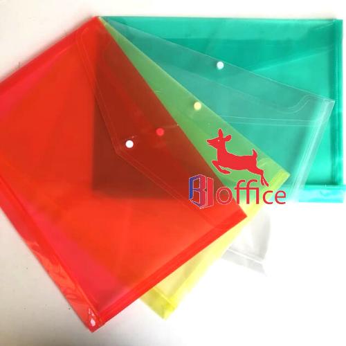 Jual MAP KANCING POLOS / MAP PLASTIK KANCING FOLIO F4 / 1 Pack 12 Pcs ...