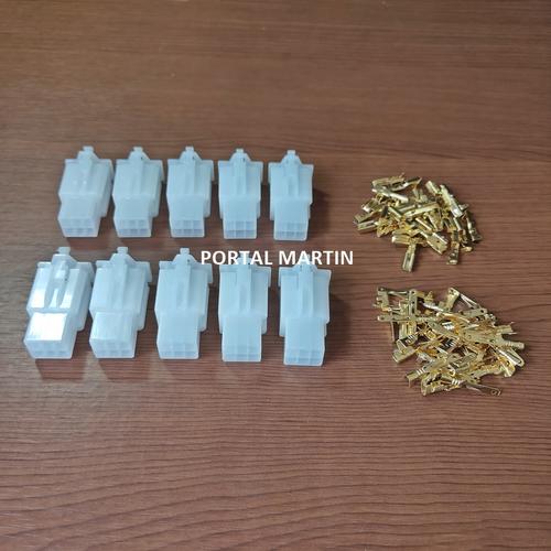 Jual Socket Kabel 6 Pin Skun Kecil Male Female isi 10 set Socket Lock ...
