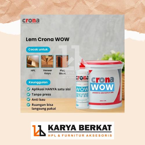 Jual LEM CRONA (HPL dan PVC Sheet) / 4 kg - 600gr - Kota Kediri - toko ...
