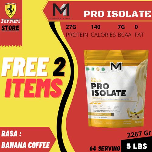 Jual M1 Muscle First Pro Isolate Whey Protein 5LBS Rasa (Banana Coffee ...