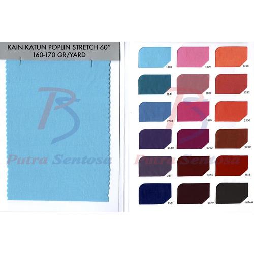Jual Kain Katun Poplin Stretch 60" eceran ecer khusus 2 yard sample ...