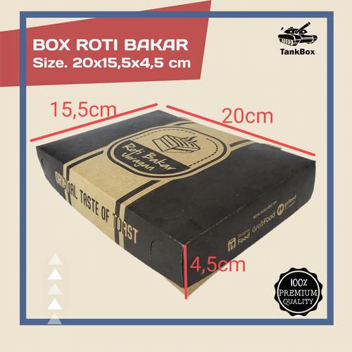 Jual Dus Kotak ROTI BAKAR / Box Kemasan Roti Bakar / Martabak - 1 Warna ...
