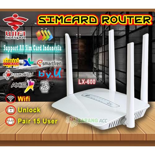 Promo Smartcom Router Modem Wireless 4G LTE WiFi HTE CPE C300 LX-600 ...