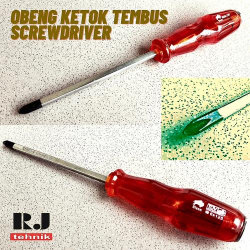Jual Obeng Tembus Ketok Pukul Plus + Gagang Merah Besar Impact ...
