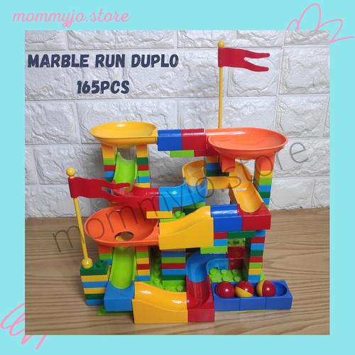 Jual Mainan Anak DUPLO Track Maze Toy Bricks Marble Race Run Slide Ball ...