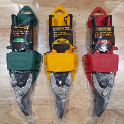 Jual Gunting Baja Ringan Krisbow Original / Gunting Seng - Lurus Kanan ...