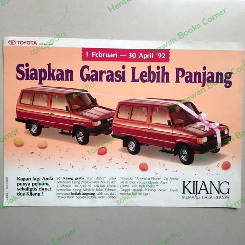 Jual Brosur / Leaflet original Mobil Toyota Kijang Minibus tahun 1992 ...