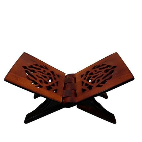 Jual Rekal Meja Baca Al Quran Lipat Kayu Jati Ukir Tempat Baca Al Quran ...