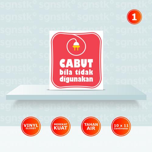 Jual STIKER STICKER ICONIC HEMAT ENERGI - CABUT LISTRIK - Kota Cimahi ...