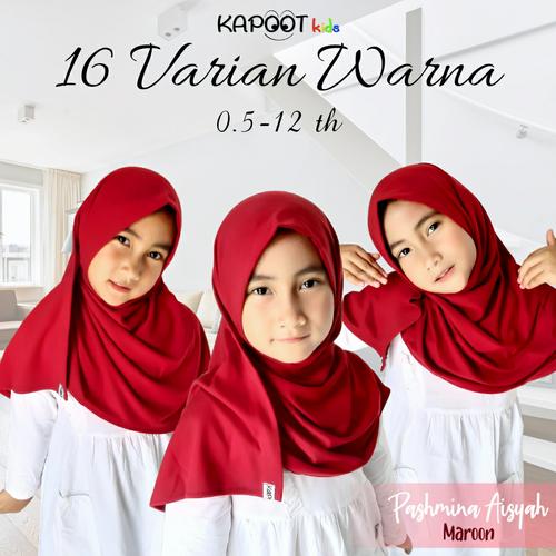 Promo Pashmina pastan Anak usia 0.5-12th kaos model kancing bungkus ...