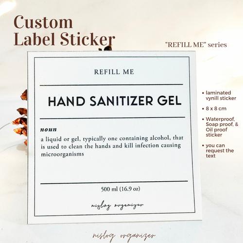 Jual Sticker label botol untuk sabun bumbu dan bisa custom tulisan ...