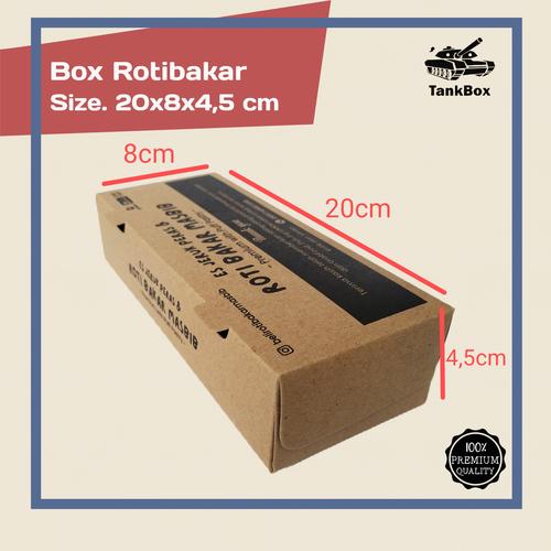 Jual Dus Kotak ROTI BAKAR Custom / Dus Box Kemasan roti bakar - 1 Warna ...