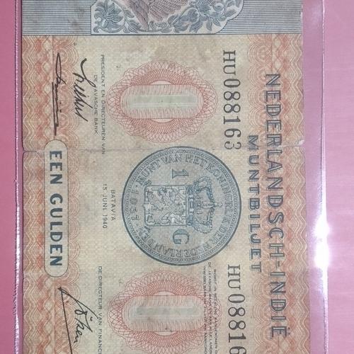 Jual uang 1 gulden asli 1940 batavia een gulden koleksi - Kab. Blitar ...