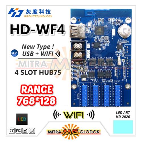Jual HUIDU CONTROLLER HD - WF4 RUNNING TEXT USB + WIFI KONTROLER RGB ...