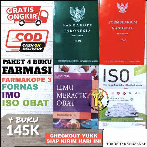Jual Buku Paket Dasar Farmasi Farmakope Ed 3 Formularium Iso Imo - Kota ...