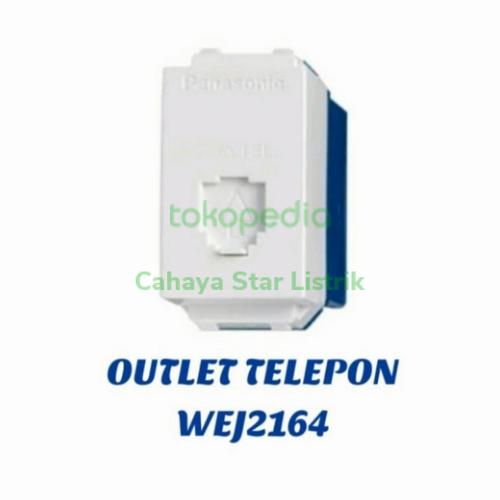 Jual MODUL / MATA STOP KONTAK TELEPON TELPON PUTIH PANASONIC WEJ 2164 ...