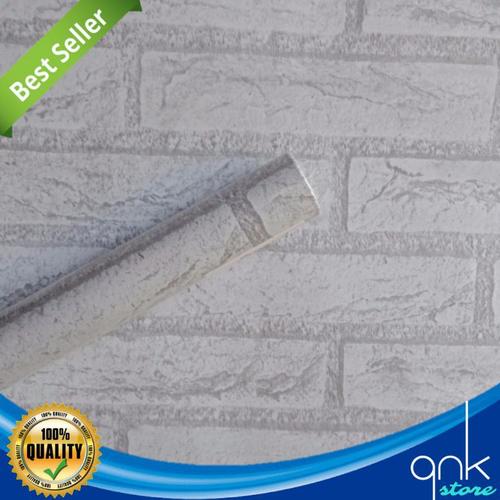 Jual Wallpaper Dinding Motif Bata Wallpaper Sticker Motif Bata Putih ...