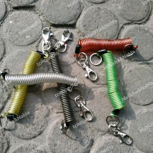 Jual Tali Lanyard spiral wire sling safety lanyard Gantungan kunci ...