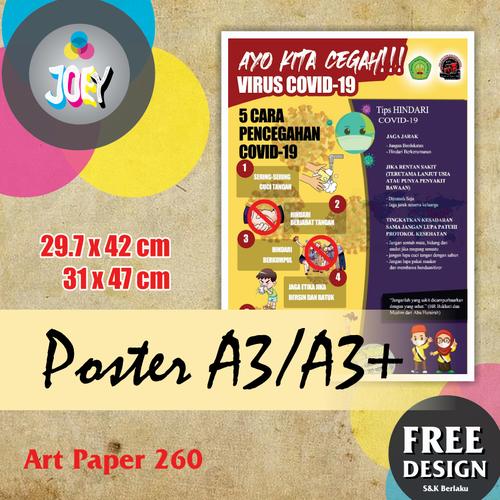 Jual Cetak Poster A3 Murah - A3, Doff - Kota Surabaya - Joa Creative ...