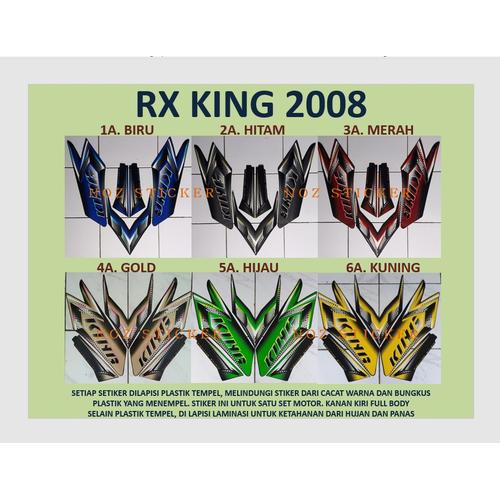 Jual STICKER RX KING 2008 Motor Yamaha List Striping Stiker - 1A. BIRU ...