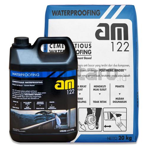 Jual AM 122 Waterproofing Pelapis Anti Bocor 25 Kg (5kg cair + 20kg ...