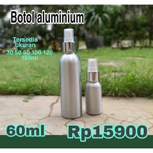 Jual Botol Spray Botol Aluminium 60ml Aluminium Botol Parfum Aluminium ...