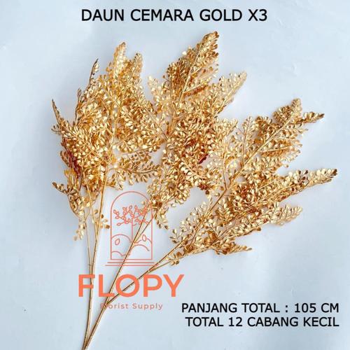 Jual Daun Cemara Gold X3 / Daun Palem X3 / Dekorasi Pernikahan Rustic ...