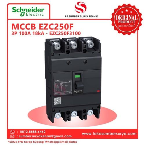 Jual MCCB EZC250N 3P 100A 25kA EZC250N3100 Schneider - Jakarta Pusat - SUMBER SURYA store ...