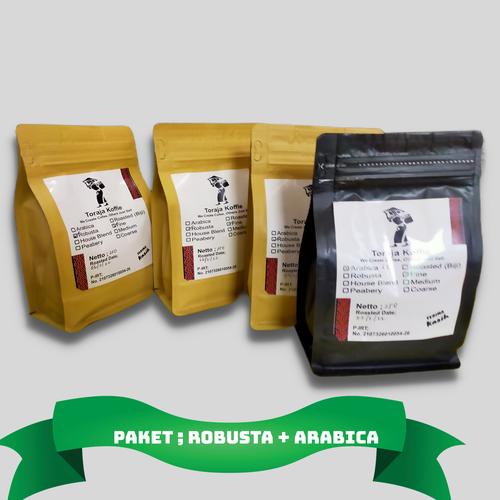 Promo Kopi Toraja Robusta Paket Kopi Arabika Toraja - RB 250x3 AB 250 ...