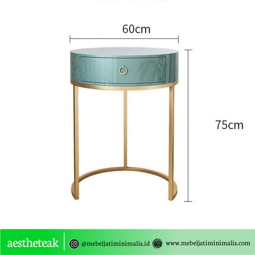 Jual MEJA RIAS BULAT MINIMALIS MODERN DUCO - Kab. Jepara - aestheteak ...