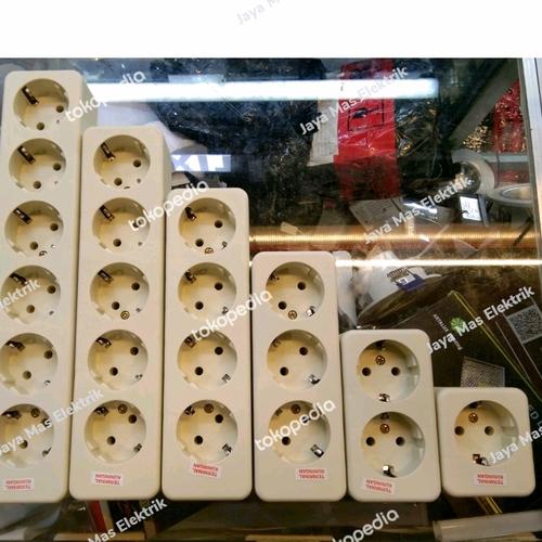 Jual Stop Kontak Arde Terminal Kuningan ASLI UTICON 1 2 3 4 5 6 Lubang - 3lbg ST-138 - Jakarta ...
