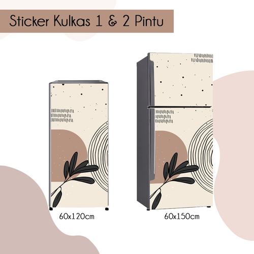 Jual sticker kulkas 1 pintu 2 pintu wall stiker lemari es motif ...