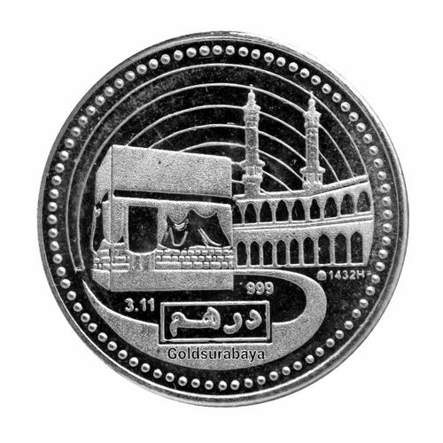 Jual Koin 1 Dirham IMN Lama Sertifikat not dinar antam sala wakala ...