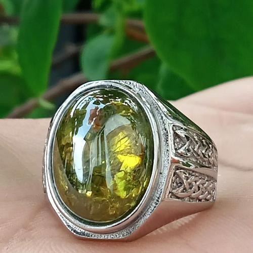 Jual CINCIN BATU GREEN PERIDOT BRAZILIAN PECAH SERIBU • SIZE KANTORAN ...