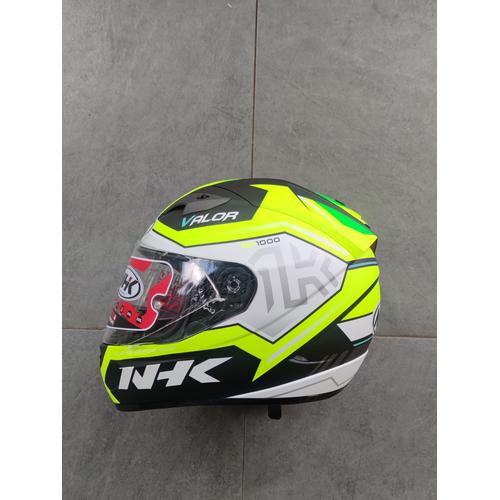 Jual HELM FULL FACE NHK GP 1000 CORAK VALOR DOUBLE VISOR KACA FLAT - BK ...