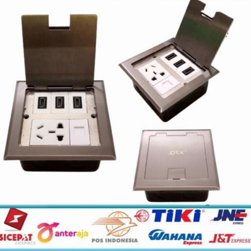 Jual Stop Kontak Lantai/Meja - Floor Socket Lantai/Meja (HDMI,LISTRIK ...