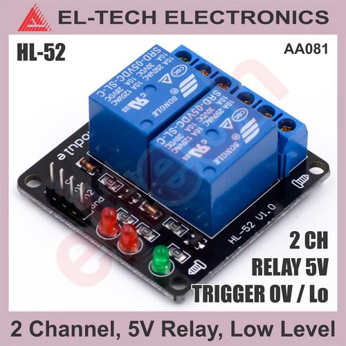Jual RELAY Module Switch 2 Channel 5V Low Level HL-52 - Kota Surabaya ...