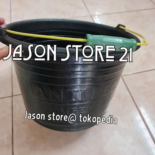 Jual ember cor hitam 18/ember hitam 18/ember plastik karet anti pecah ...