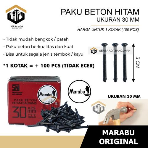 Jual PAKU BETON HITAM / PAKU HITAM MARABU 3 cm / PAKU BETON / PAKU ...