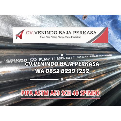 Jual PIPA HITAM ASTM A53 SCH 40 SPINDO 4" - Jakarta Barat - Venindo Baja Perkasa | Tokopedia